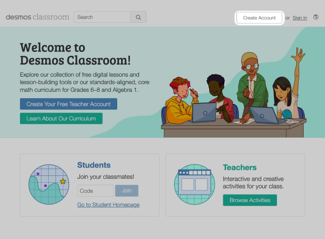 How do I set up a free account for Desmos Calculator Tools? – Desmos ...