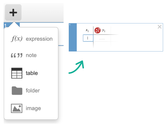 Tables – Desmos Help Center