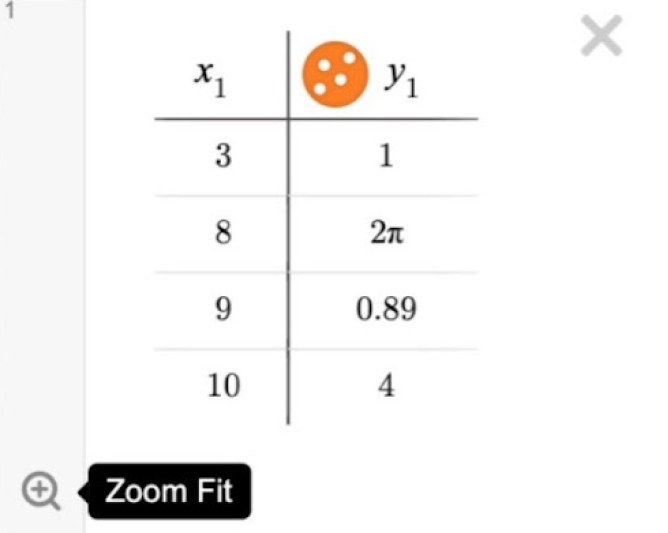Tables – Desmos Help Center
