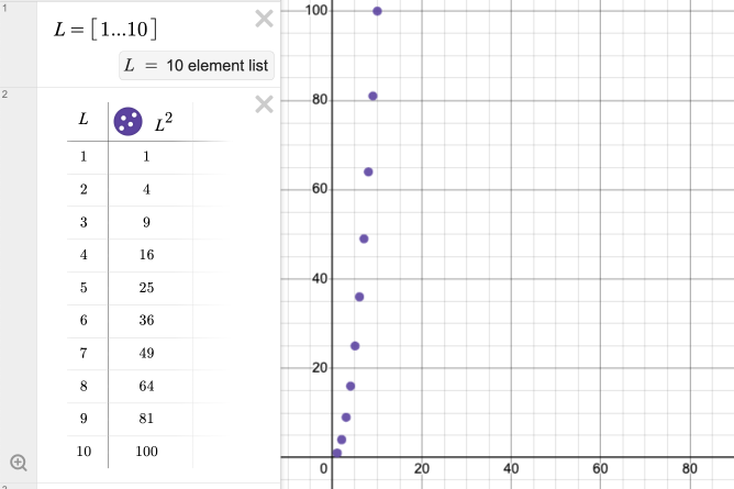 Tables – Desmos Help Center