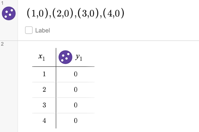 Tables – Desmos Help Center