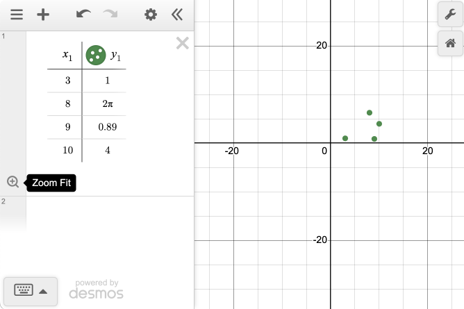 Tables – Desmos Help Center