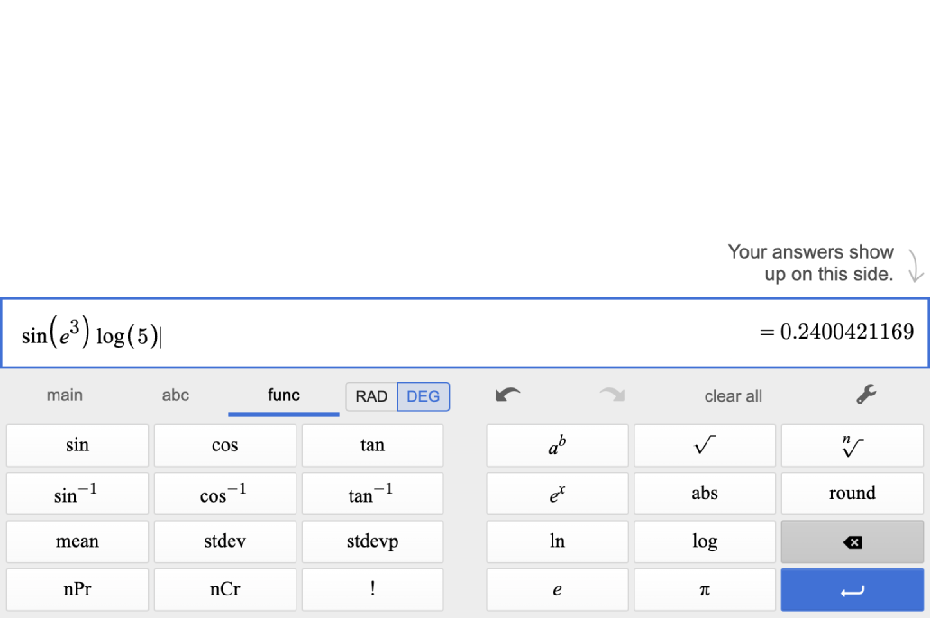 Scientific Calculator Desmos Help Center