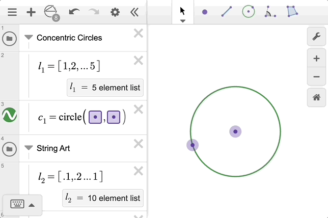 Lists – Desmos Help Center