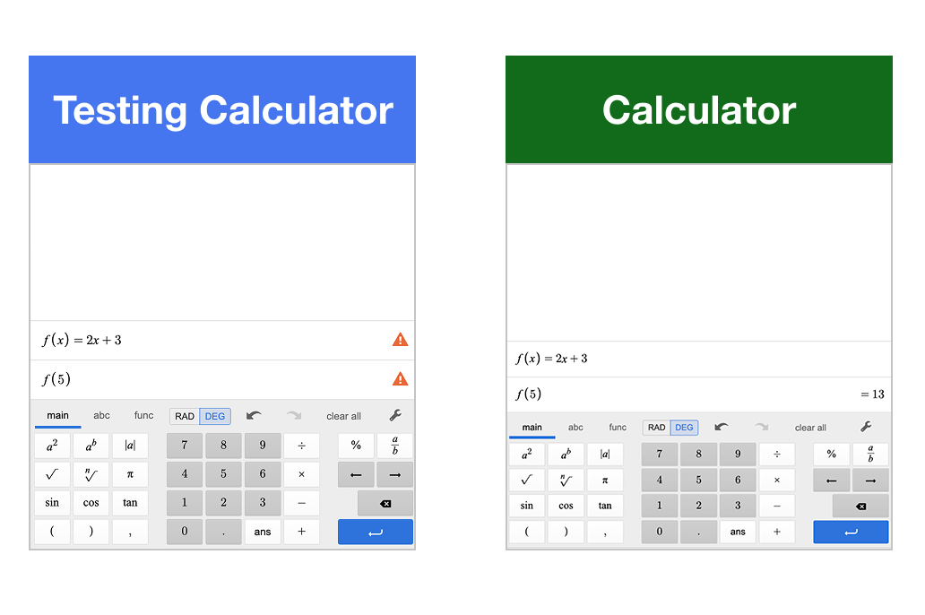 Practice With Testing Calculators – Desmos Help Center