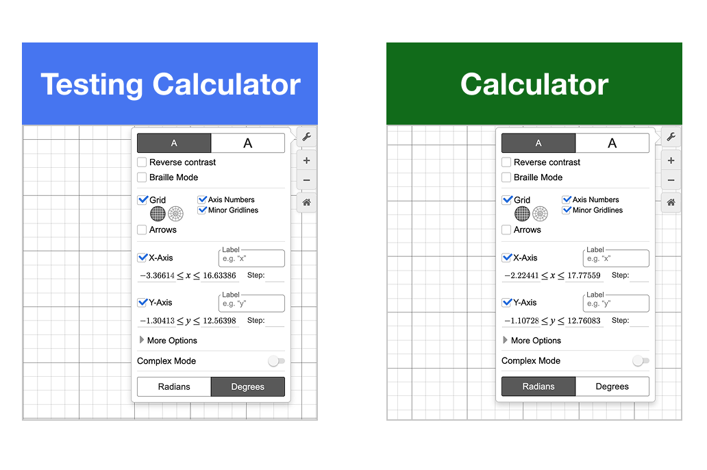 Practice With Testing Calculators – Desmos Help Center